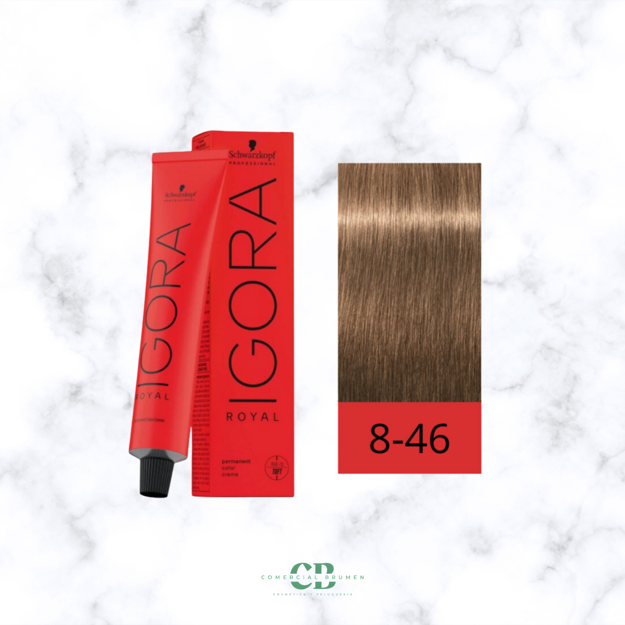 TINTE IGORA ROYAL 8-46 RUBIO CLARO BEIGE CHOCOLATE Schwarzkopf ...