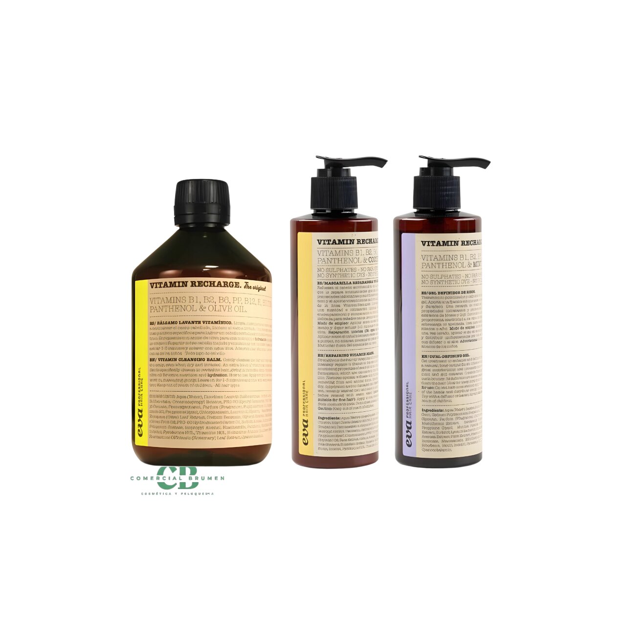 EVA PACK METODO CURLY GIRL ORIGINAL 3 PASOS – Comercial Brumen