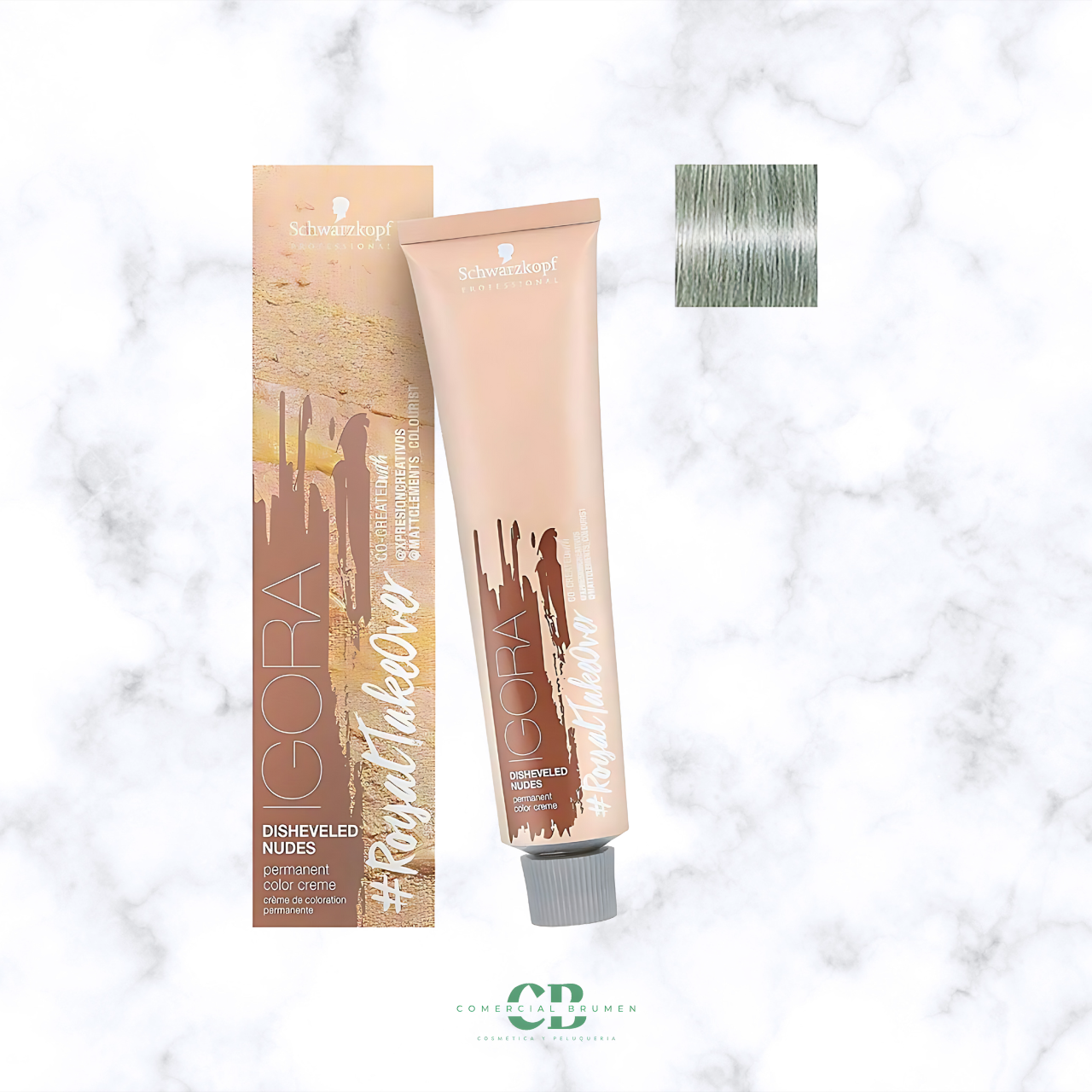 TINTE IGORA ROYAL TAKE OVER 9,5-314 RUBIO MUY CLARO BEIGE MATE ...